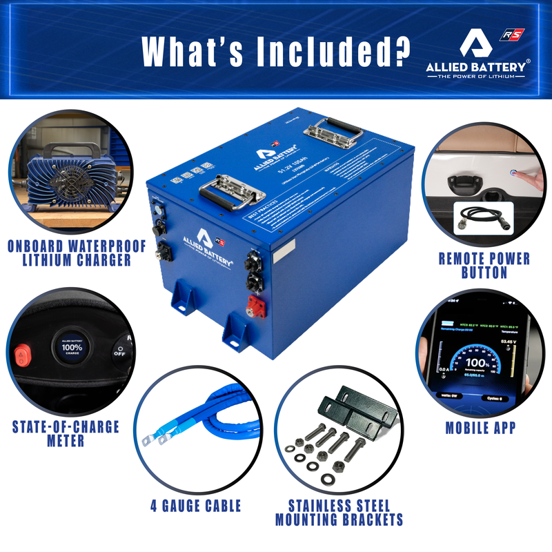 48V Commercial Lithium Golf Cart Batteries - Golf Cart Lithium Battery ...