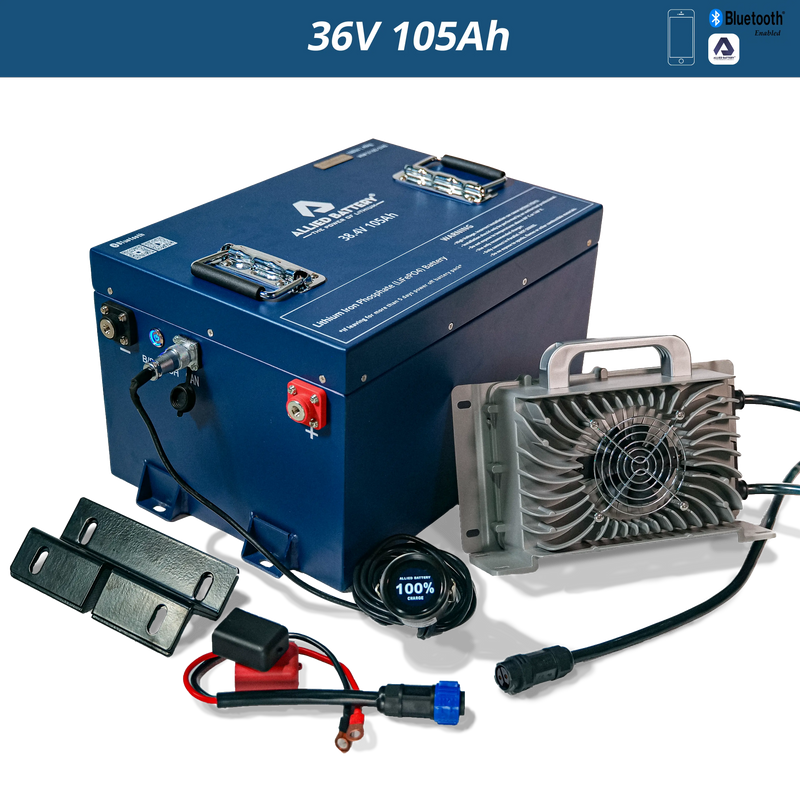 Allied "Big Bank" 36V Lithium Battery Package 105AH - Golf and UTV ...